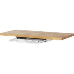 Rau TastatuRauszug, voll ausziehbar 100 %, B 745 x T 485 x H 85 mm, Auflage B 720 x T 350 mm, 20 kg, Stahlblech, lichtgRau