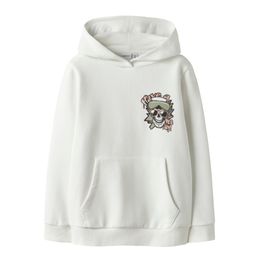 name it Sweatshirt 'NKMBastian' Jungen Gr&ouml;&szlig;e 134/140 blau / pastellorange / schwarz / wei&szlig;