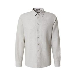 No Excess Button Up Shirt male size XL Taupe / White