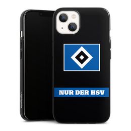 DeinDesign iPhone 13 Handy Silikon H&uuml;lle Case schwarz Handyh&uuml;lle Hamburger Sv Statement Hsv