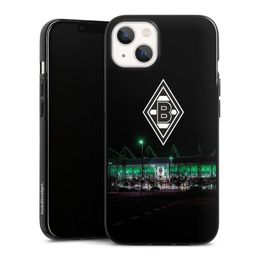 DeinDesign iPhone 13 Handy Silikon H&uuml;lle Case schwarz Handyh&uuml;lle Borussia M&ouml;nchengladbach Official Licensed Product Stadium