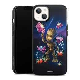 DeinDesign iPhone 13 Handy Silikon H&uuml;lle Case schwarz Handyh&uuml;lle Baby Groot Marvel Guardians Of The Galaxy