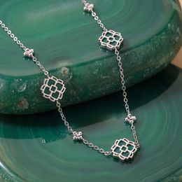 Holzkern Midsommar Halskette Damen Silber und Achat