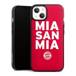 DeinDesign iPhone 13 Handy Silikon H&uuml;lle Case schwarz Handyh&uuml;lle Fcb Mia San Mia Fc Bayern M&uuml;nchen