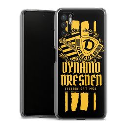 DeinDesign Xiaomi Redmi Note 10 5G Handy Silikon H&uuml;lle Case transparent Handyh&uuml;lle Sg Dynamo Dresden Statement Sgd Silikon Case