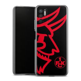 DeinDesign Xiaomi Redmi Note 10 5G Handy Silikon H&uuml;lle Case transparent Handyh&uuml;lle 1. Fc Kaiserslautern Logo Official Licensed Product Silikon Case