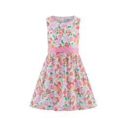 Happy Girls Kleid M&auml;dchen Gr&ouml;&szlig;e 122 gr&uuml;n / helllila / orange / pink