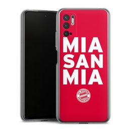 DeinDesign Xiaomi Redmi Note 10 5G Handy Silikon H&uuml;lle Case transparent Handyh&uuml;lle Fcb Mia San Mia Fc Bayern M&uuml;nchen Silikon Case