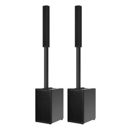 RCF EVOX J9 schwarz - aktives 3-Weg S&auml;ulensystem - Stereo-SET