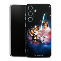 DeinDesign Galaxy S25+ Handy Silikon H&uuml;lle Case transparent Handyh&uuml;lle Star Wars Lightsaber Merchandise Silikon Case