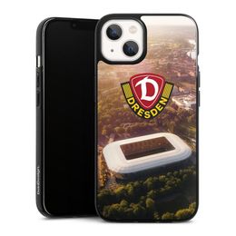 DeinDesign iPhone 13 Handy Silikon H&uuml;lle Case schwarz Handyh&uuml;lle Sgd Sg Dynamo Dresden Stadium