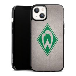 DeinDesign iPhone 13 Handy Silikon H&uuml;lle Case schwarz Handyh&uuml;lle Concrete Official Licensed Product Sv Werder Bremen