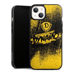 DeinDesign iPhone 13 Handy Silikon H&uuml;lle Case schwarz Handyh&uuml;lle Logo Official Licensed Product Sg Dynamo Dresden