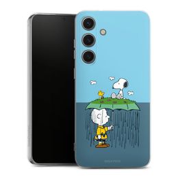 DeinDesign Galaxy S25+ Handy Silikon H&uuml;lle Case transparent Handyh&uuml;lle Peanuts Children Snoopy Silikon Case