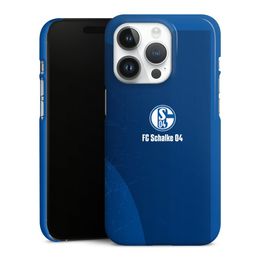DeinDesign iPhone 14 Pro Handy Premium Case Smartphone Handyh&uuml;lle Schutzh&uuml;lle gl&auml;nzend Official Licensed Product Bundesliga Fc Schalke 04 Premium Case