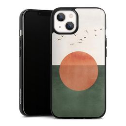 DeinDesign iPhone 13 Handy Silikon H&uuml;lle Case schwarz Handyh&uuml;lle Sunshine Bird Sunset