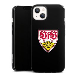 DeinDesign iPhone 13 Handy Silikon H&uuml;lle Case schwarz Handyh&uuml;lle Vfb Stuttgart Coat Of Arms Official Licensed Product