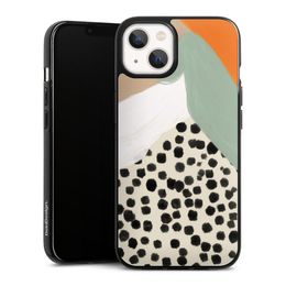 DeinDesign iPhone 13 Handy Silikon H&uuml;lle Case schwarz Handyh&uuml;lle Abstract Boho Kunst