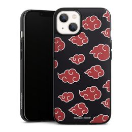 DeinDesign iPhone 13 Handy Silikon H&uuml;lle Case schwarz Handyh&uuml;lle Akatsuki Official Licensed Product Naruto Shippuden