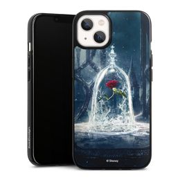 DeinDesign iPhone 13 Handy Silikon H&uuml;lle Case schwarz Handyh&uuml;lle Rose The Beauty And The Beast Disney Princess