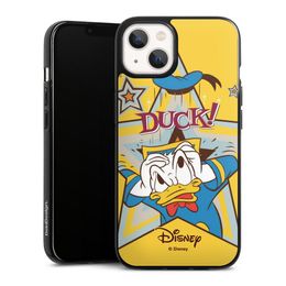 DeinDesign iPhone 13 Handy Silikon H&uuml;lle Case schwarz Handyh&uuml;lle Donald Duck Disney Official Licensed Product