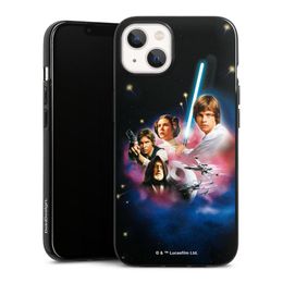 DeinDesign iPhone 13 Handy Silikon H&uuml;lle Case schwarz Handyh&uuml;lle Star Wars Lightsaber Merchandise