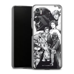 DeinDesign Xiaomi Redmi Note 10 5G Handy Silikon H&uuml;lle Case transparent Handyh&uuml;lle Star Wars Official Licensed Product Darth Vader Silikon Case
