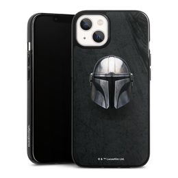 DeinDesign iPhone 13 Handy Silikon H&uuml;lle Case schwarz Handyh&uuml;lle Star Wars Official Licensed Product The Mandalorian