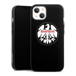 DeinDesign iPhone 13 Handy Silikon H&uuml;lle Case schwarz Handyh&uuml;lle Eintracht Frankfurt Sge Official Licensed Product