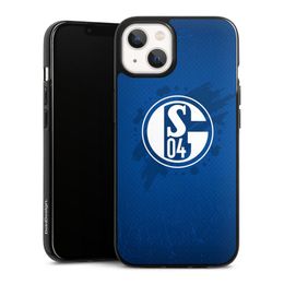 DeinDesign iPhone 13 Handy Silikon H&uuml;lle Case schwarz Handyh&uuml;lle Official Licensed Product Fc Schalke 04 Schalke 04