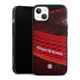 DeinDesign iPhone 13 Handy Silikon H&uuml;lle Case schwarz Handyh&uuml;lle Fc Bayern M&uuml;nchen Stadium Fcb