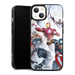 DeinDesign iPhone 13 Handy Silikon H&uuml;lle Case schwarz Handyh&uuml;lle Marvel Avengers Official Licensed Product