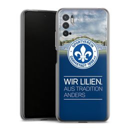 DeinDesign Xiaomi Redmi Note 10 5G Handy Silikon H&uuml;lle Case transparent Handyh&uuml;lle Official Licensed Product Sv Darmstadt 98 Coat Of Arms Silikon Case