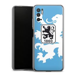 DeinDesign Xiaomi Redmi Note 10 5G Handy Silikon H&uuml;lle Case transparent Handyh&uuml;lle Coat Of Arms Tsv 1860 M&uuml;nchen Official Licensed Product Silikon Case