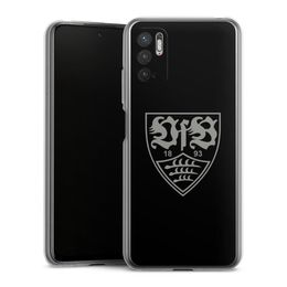 DeinDesign Xiaomi Redmi Note 10 5G Handy Silikon H&uuml;lle Case transparent Handyh&uuml;lle Official Licensed Product Vfb Stuttgart Logo Silikon Case