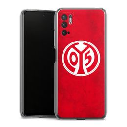 DeinDesign Xiaomi Redmi Note 10 5G Handy Silikon H&uuml;lle Case transparent Handyh&uuml;lle Nullf&uuml;nfer 1. Fsv Mainz 05 E.V. Official Licensed Product Silikon Case