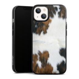 DeinDesign iPhone 13 Handy Silikon H&uuml;lle Case schwarz Handyh&uuml;lle Cow Fur Cow Skin