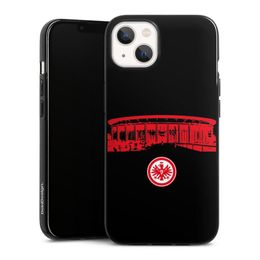 DeinDesign iPhone 13 Handy Silikon H&uuml;lle Case schwarz Handyh&uuml;lle Official Licensed Product Eintracht Frankfurt Stadium