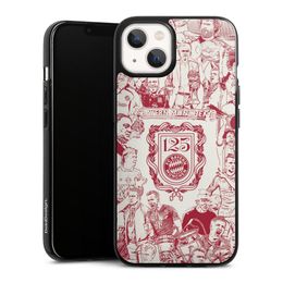 DeinDesign iPhone 13 Handy Silikon H&uuml;lle Case schwarz Handyh&uuml;lle Official Licensed Product Fcb 125 Jahre Fc Bayern M&uuml;nchen