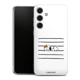 DeinDesign Galaxy S25+ Handy Silikon H&uuml;lle Case transparent Handyh&uuml;lle Snoopy Dog Peanuts Silikon Case