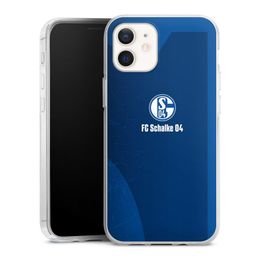 DeinDesign iPhone 12 Handy Silikon H&uuml;lle Case transparent Handyh&uuml;lle Official Licensed Product Bundesliga Fc Schalke 04 Silikon Case