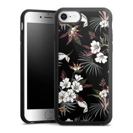 DeinDesign iPhone SE (2020) Handy Gallery Case Handyh&uuml;lle 9H Geh&auml;rtetes Glas R&uuml;ckseite H&uuml;lle Autumn Flowers Muster Gallery Case
