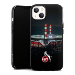 DeinDesign iPhone 13 Handy Silikon H&uuml;lle Case schwarz Handyh&uuml;lle Stadium 1. Fc K&ouml;ln Official Licensed Product
