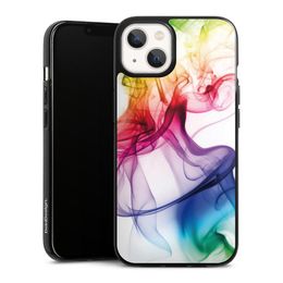 DeinDesign iPhone 13 Handy Silikon H&uuml;lle Case schwarz Handyh&uuml;lle Rainbow Colour Water