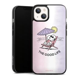 DeinDesign iPhone 13 Handy Silikon H&uuml;lle Case schwarz Handyh&uuml;lle Snoopy Official Licensed Product Peanuts