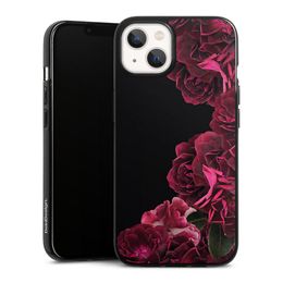 DeinDesign iPhone 13 Handy Silikon H&uuml;lle Case schwarz Handyh&uuml;lle Vintage Rose Pink