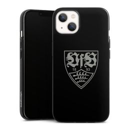 DeinDesign iPhone 13 Handy Silikon H&uuml;lle Case schwarz Handyh&uuml;lle Official Licensed Product Vfb Stuttgart Logo