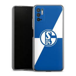 DeinDesign Xiaomi Redmi Note 10 5G Handy Silikon H&uuml;lle Case transparent Handyh&uuml;lle Official Licensed Product Fc Schalke 04 Bundesliga Silikon Case