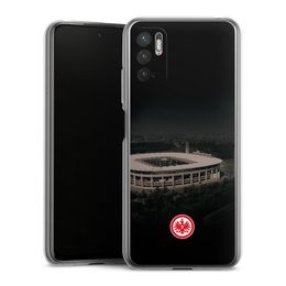 DeinDesign Xiaomi Redmi Note 10 5G Handy Silikon H&uuml;lle Case transparent Handyh&uuml;lle Stadium Official Licensed Product Eintracht Frankfurt Silikon Case