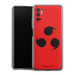 DeinDesign Xiaomi Redmi Note 10 5G Handy Silikon H&uuml;lle Case transparent Handyh&uuml;lle Official Licensed Product Naruto Shippuden Sharingan Silikon Case